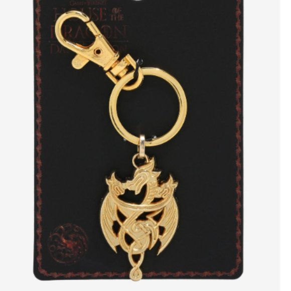 Hot Topic | Accessories | House Of The Dragon Three Dragon Key Chain ...